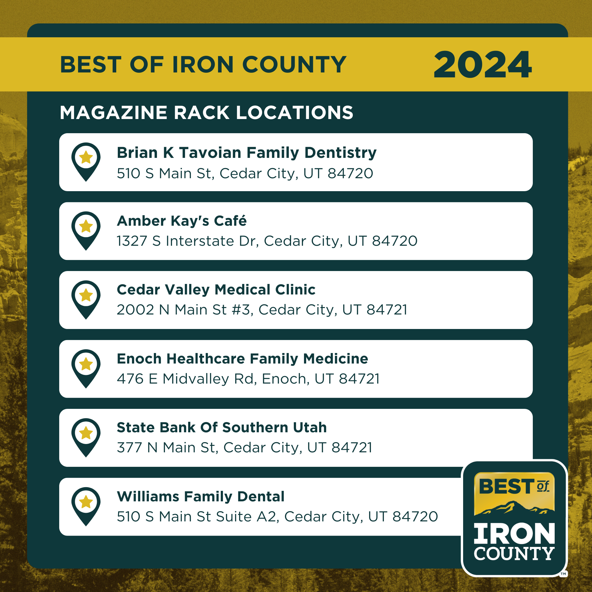 Homepage - Best of Iron County